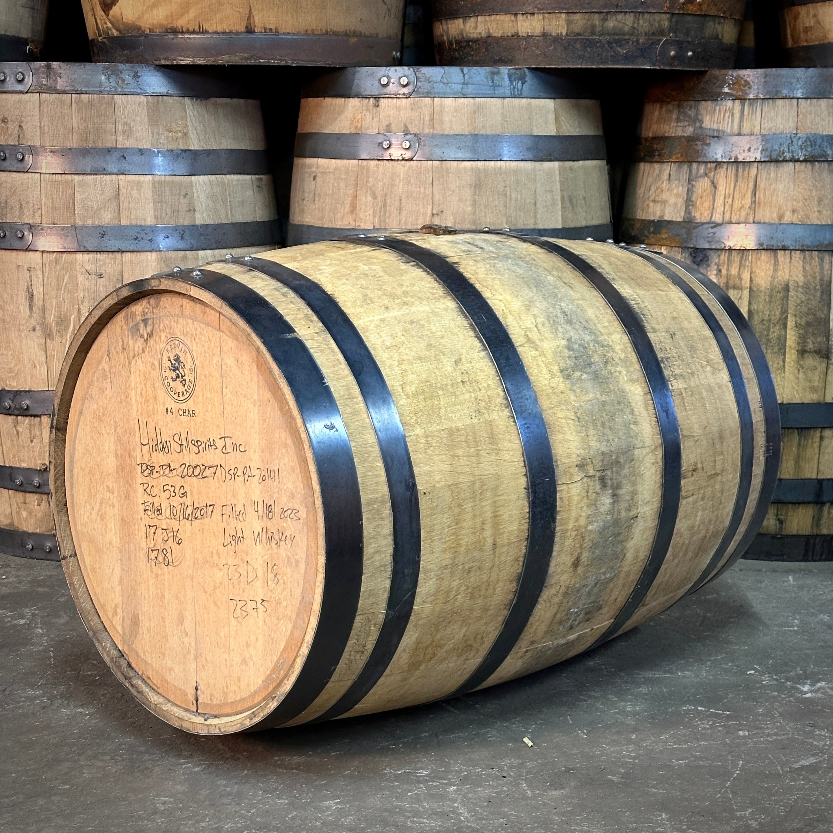 Hidden Still Light Whiskey Barrels | Northeast Barrel Company