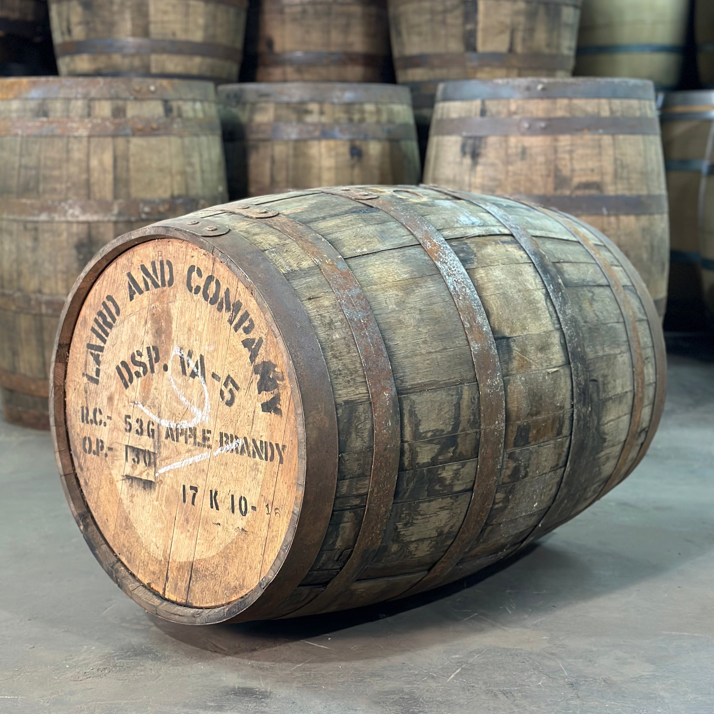 53 Gal Laird's Apple Brandy Barrels