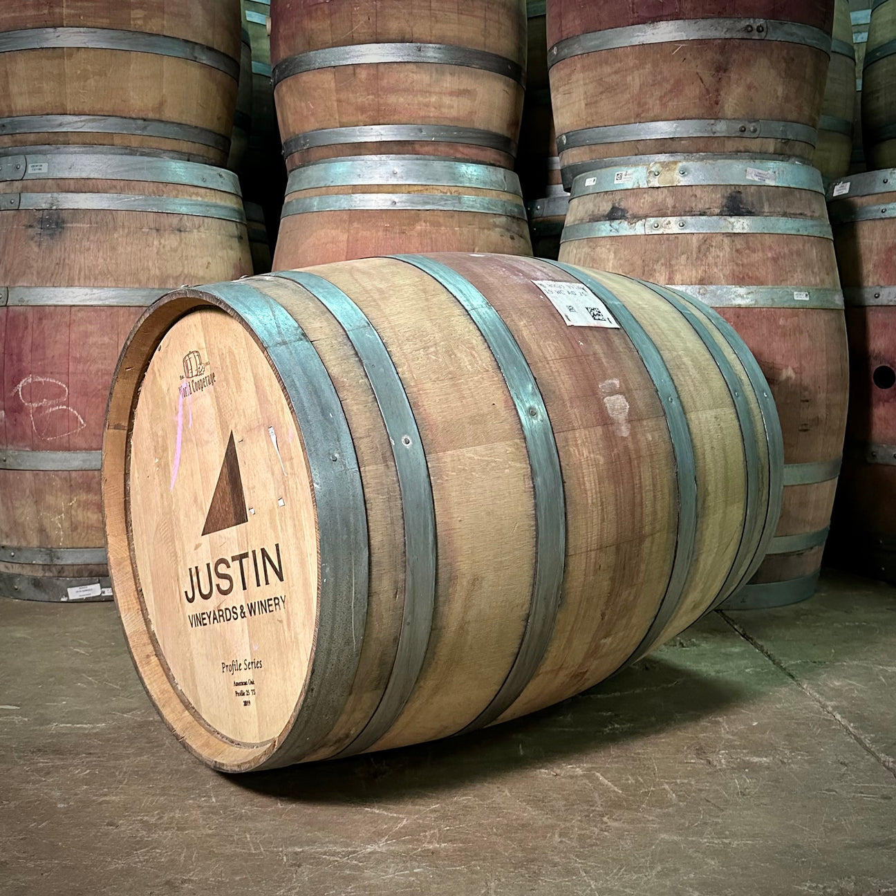 59 Gallon Justin Cabernet Sauvignon Oak Barrel | Northeast Barrel Company